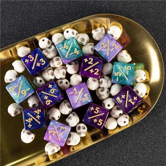 Toys | 48 Pcs Token Dice Counters Magic The Gathering Glitter Sparkle ...